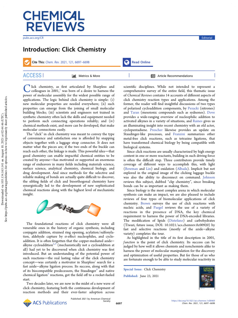 Introduction - Click Chemistry | PDF