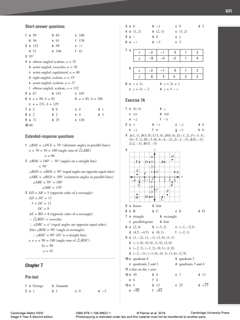 Chapter 7 Answers | PDF