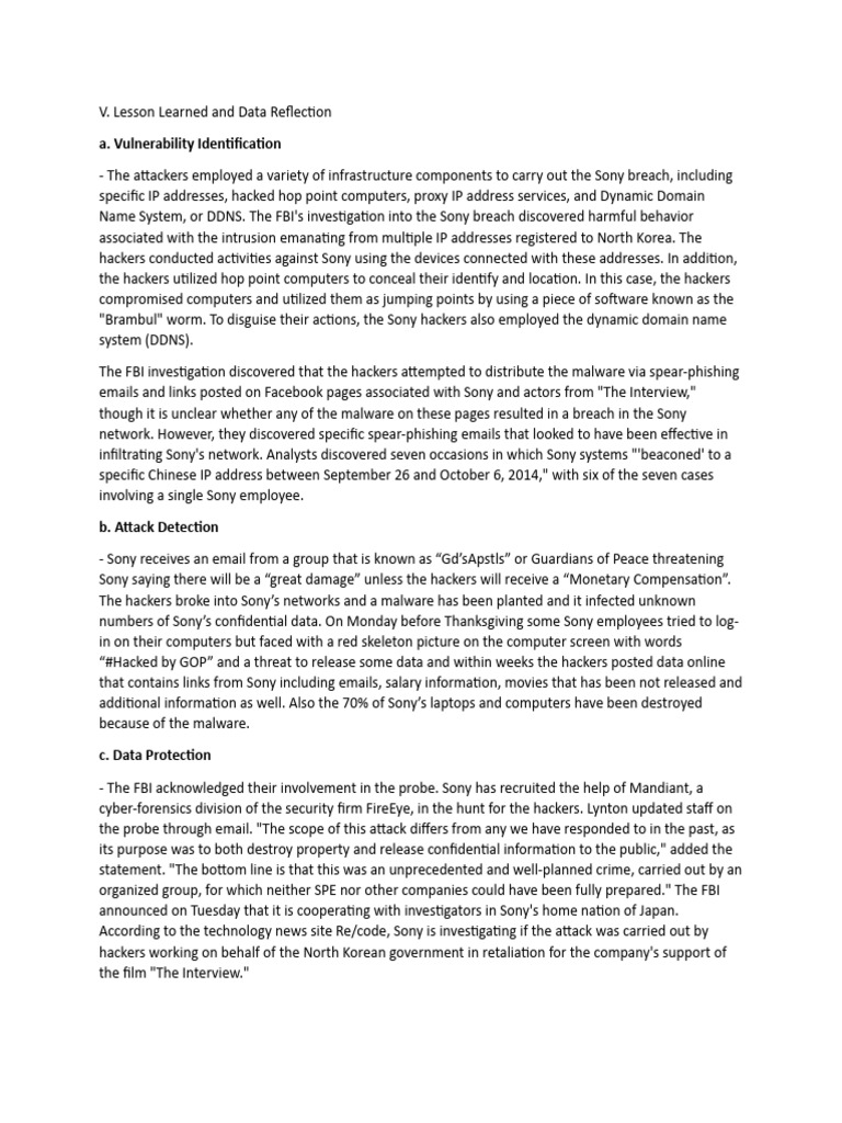 Lesson Learned | PDF