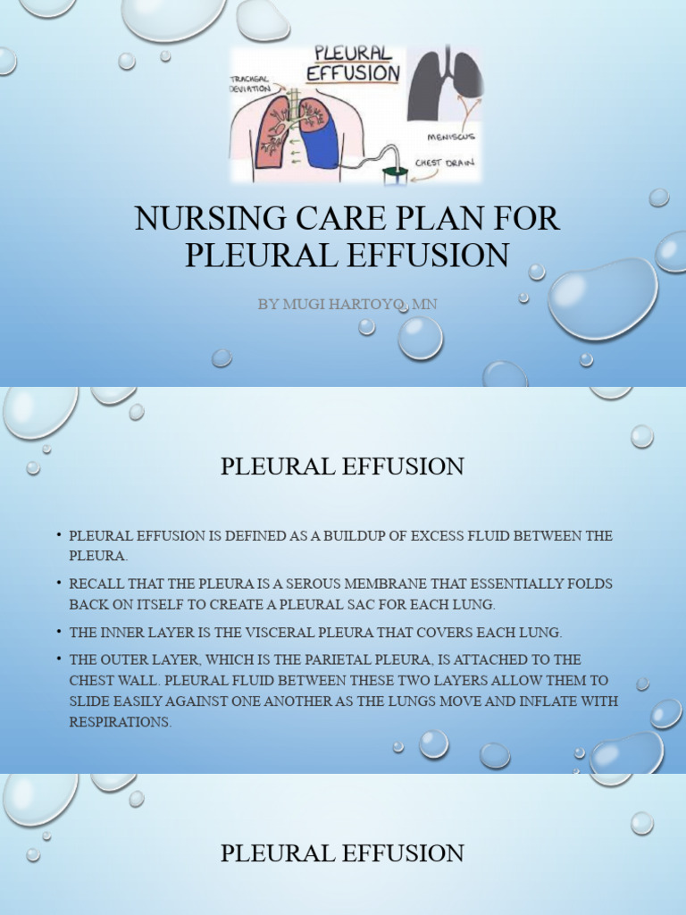 Nursing Care Plan For Pleural Effusion | PDF