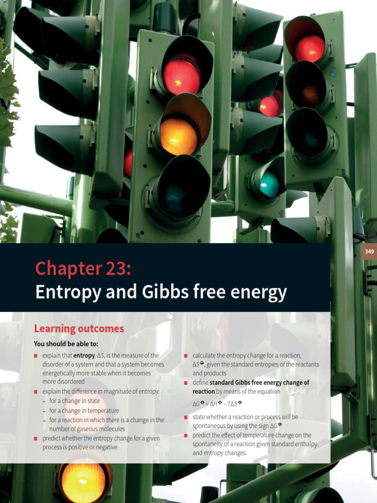 Chemistry Entropy | PDF