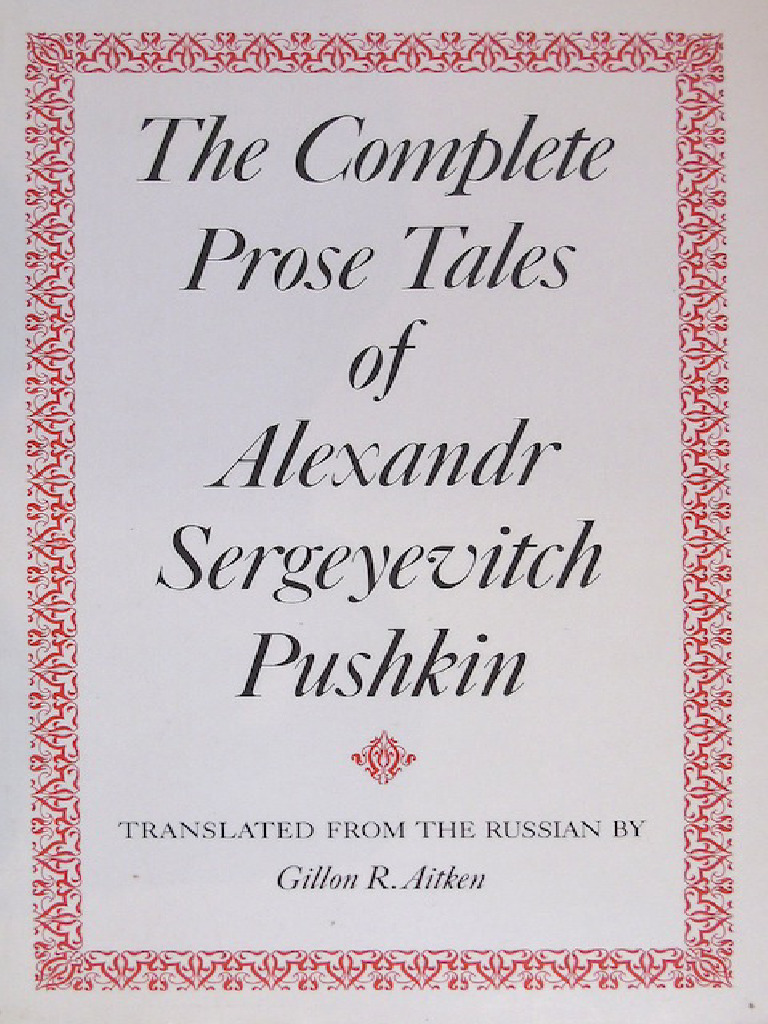 Pushkin, Alexander - Complete Prose Tales (Norton, 1996) | PDF