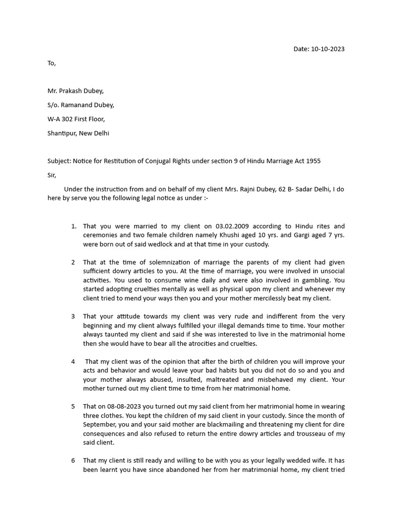 RCR Legal Notice | PDF