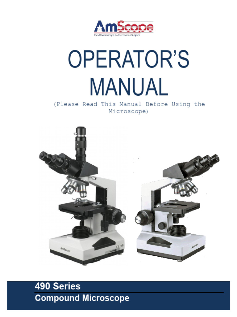 AmScope 490 Series Manual FINAL 151002 | PDF | Camera | Aperture