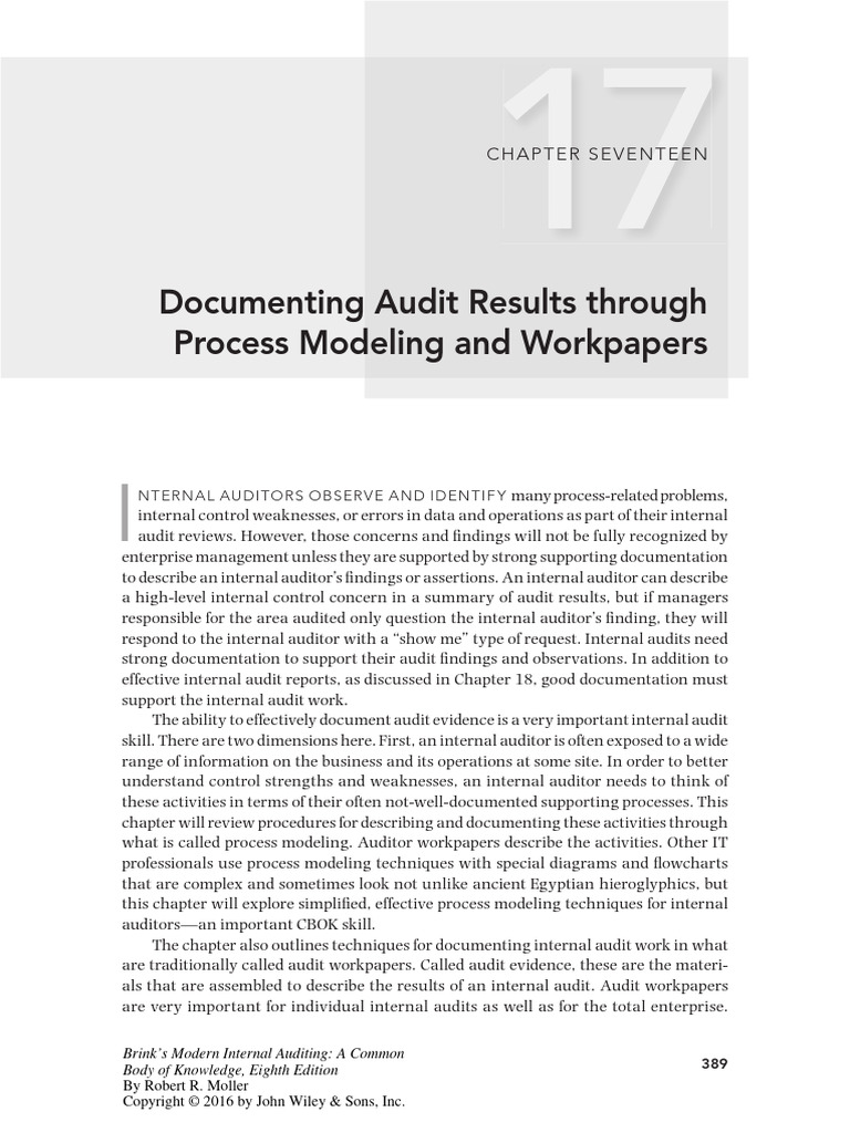 Brinks Modern Internal Auditing A Common Body of Knowledge 8th Edition 400 406 | PDF