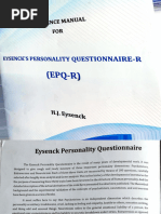 Manual EPQ-R-Eysenck PDF | PDF