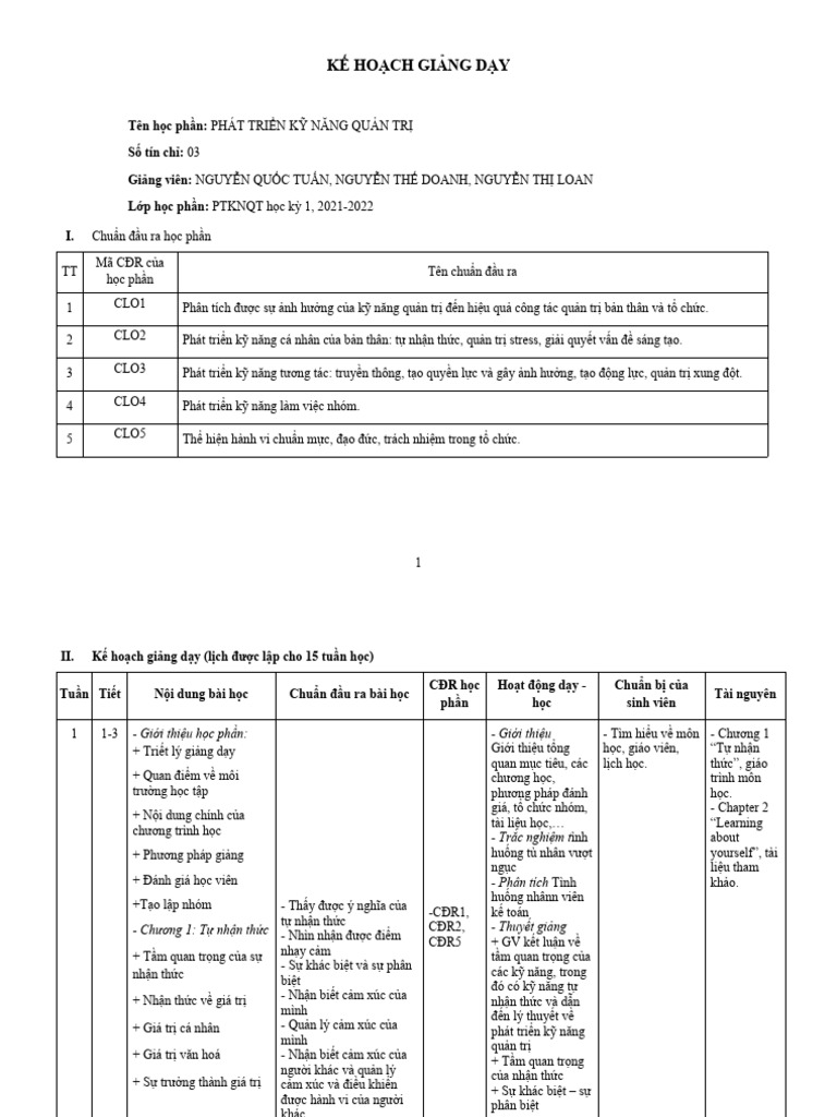 HRM3002_Lesson Plan of Developing Management Skills_12324 | PDF