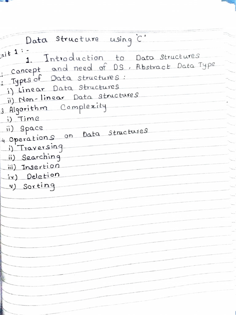 Introduction To Data Structure | PDF Introduction To Data Structure | PDF