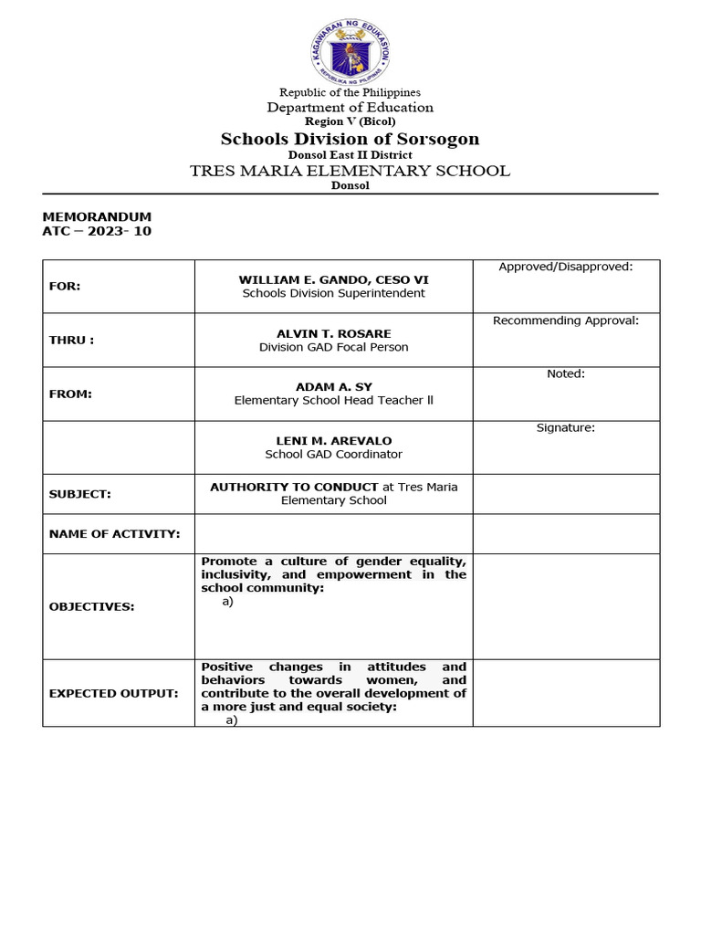 Gad Proposal Tmes 2023 | PDF