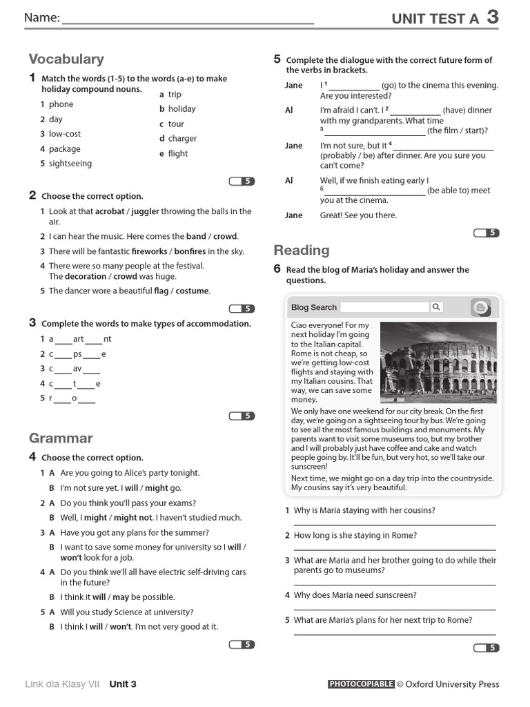 Link L7 U3 Unit TestA | PDF | Linguistics | Human Communication