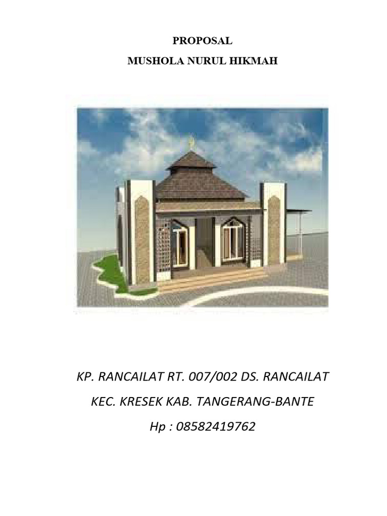 Proposal Musholla Nurul Patah | PDF