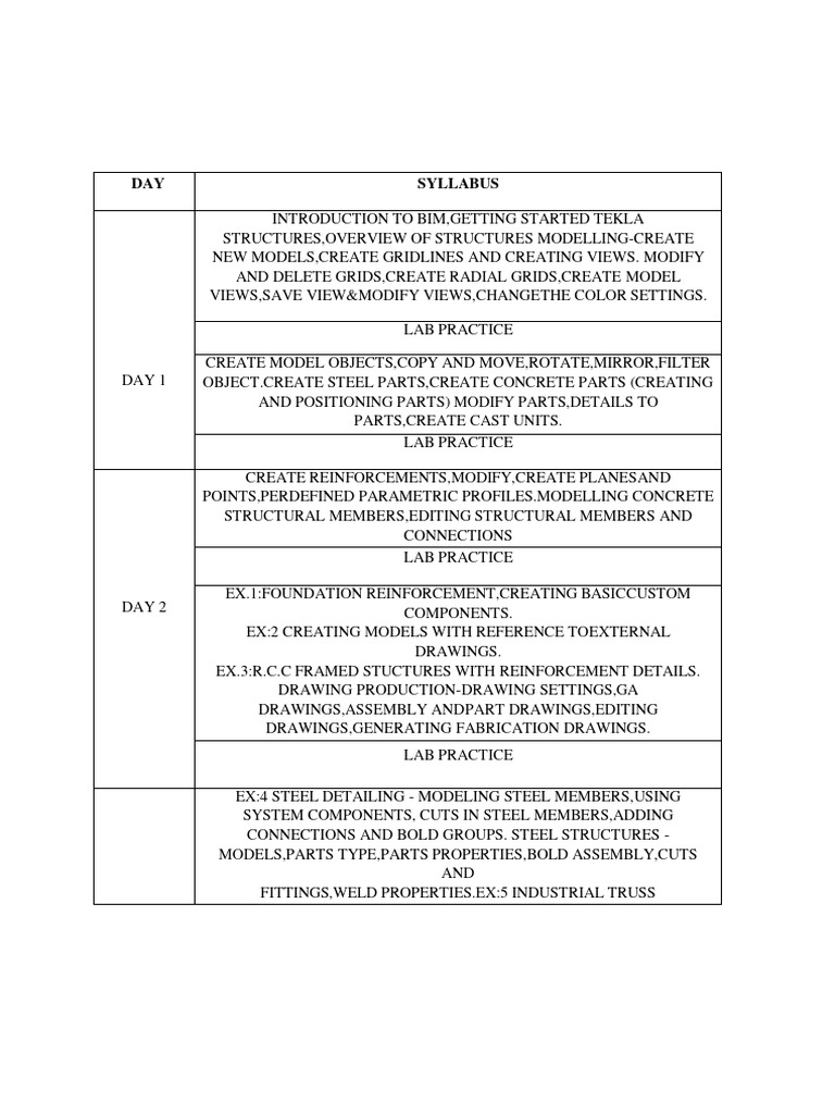 Tekla Structures Pdf Civil Engineering Building Engineering