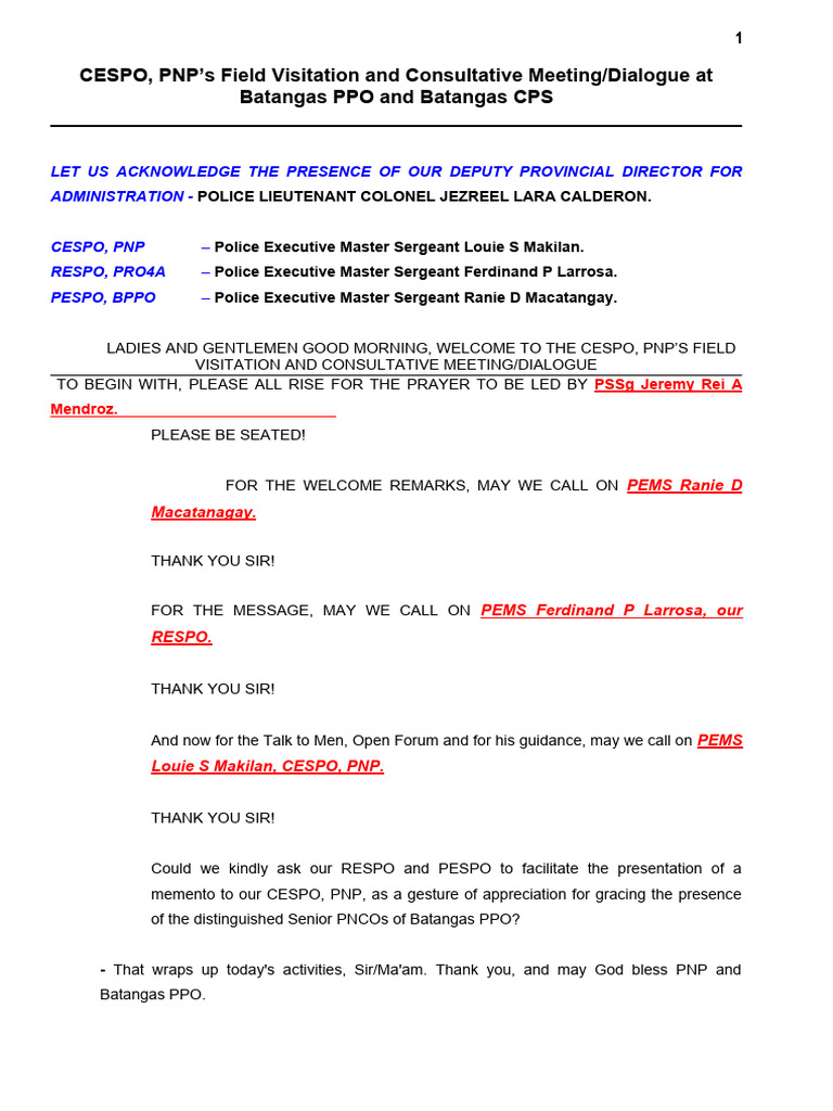 Seminar Emcee Line | PDF