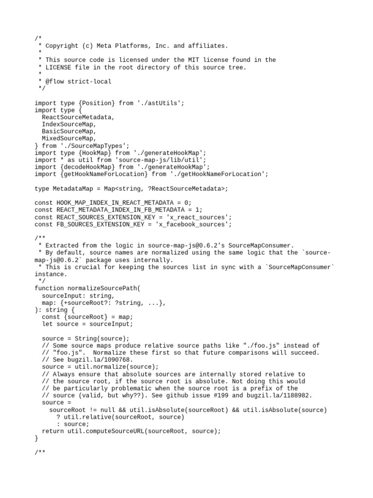 Source Map Metadata Consumer | PDF