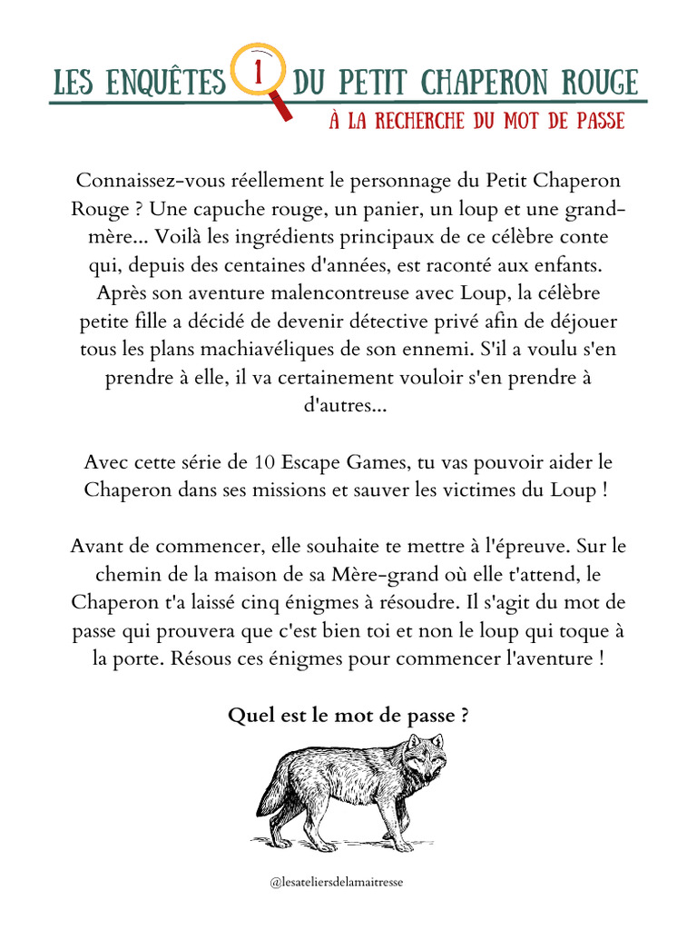 Corr EG1 - N2 | Download Free PDF | Le Petit Chaperon rouge