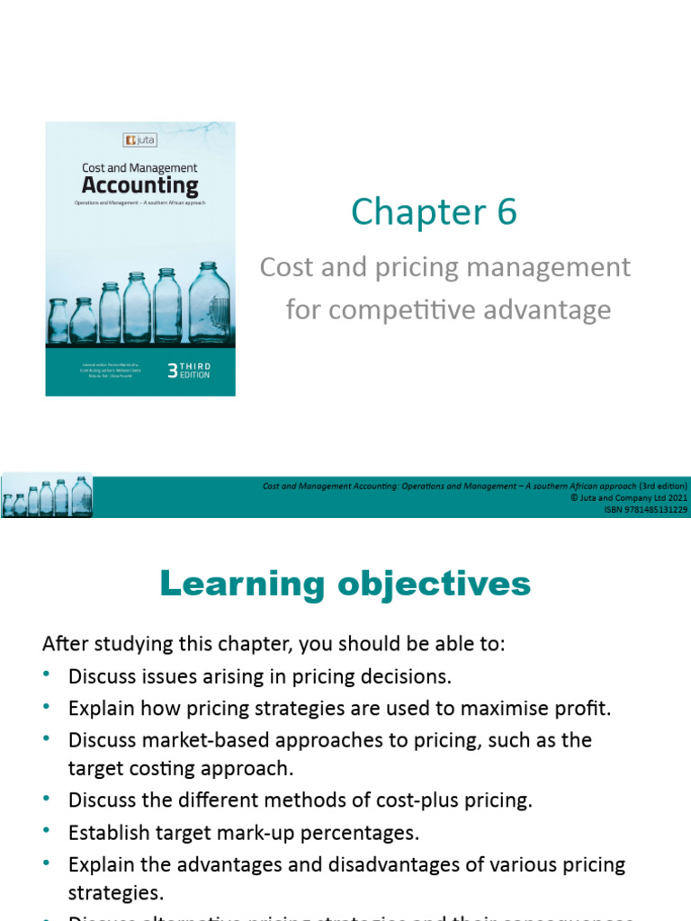 Cost and Pricing MGT For Competitive Advantage | PDF | Pricing | Demand