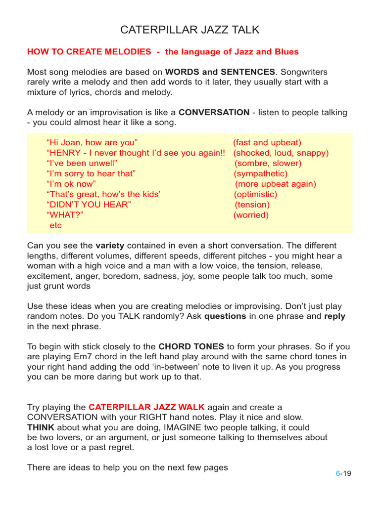 Lesson 10 - Right Hand Patterns - Part 1 | PDF | Chord (Music) | Musicology