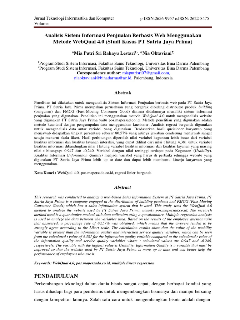 Jurnal Dan LoA | PDF