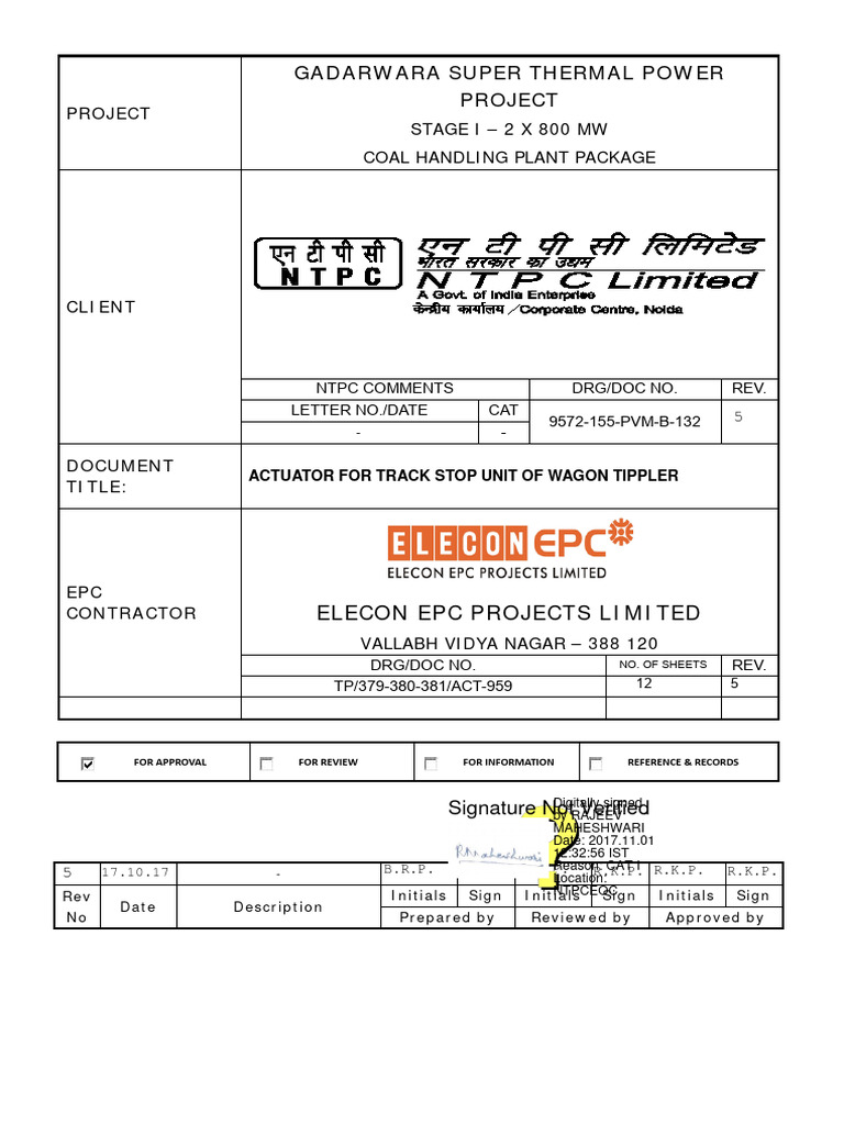 WT - Actuator Details and Data Sheet | PDF
