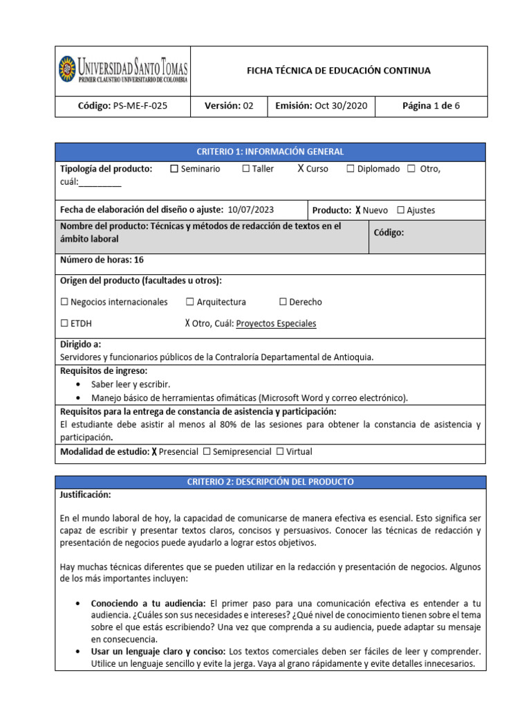 Técnicas y Métodos de Redacción de Textos en El Ámbito Laboral | PDF