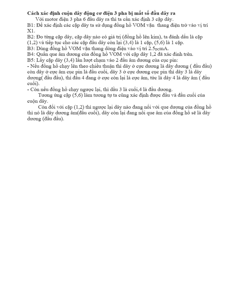 Cach Xac Dinh Dau Day Motor Pdf