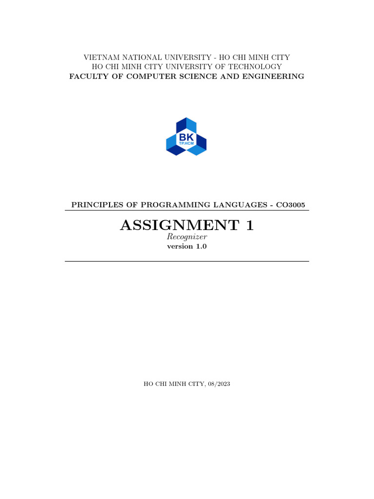 Assignment 1 Specification | PDF