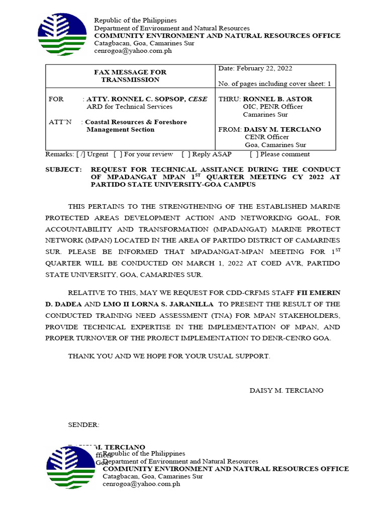 Letter-FAX-MESSAGE EDITED | PDF