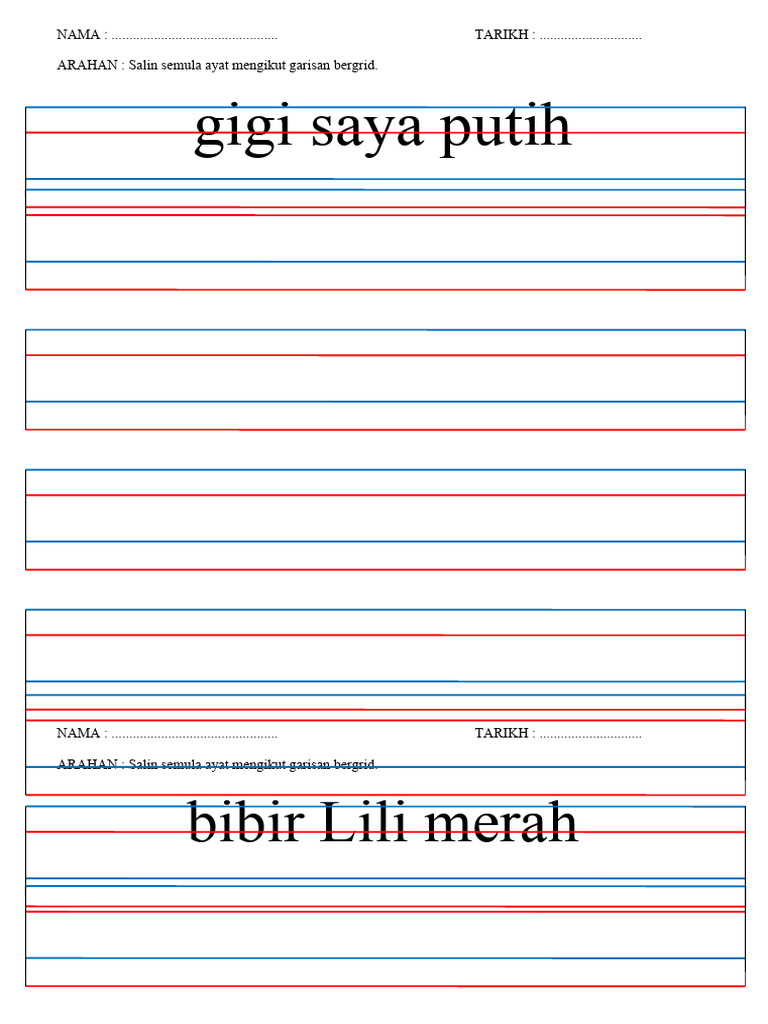 Tulis Garis 3 | PDF