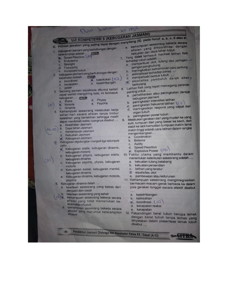 Pjok Uk5 XII IPS | PDF