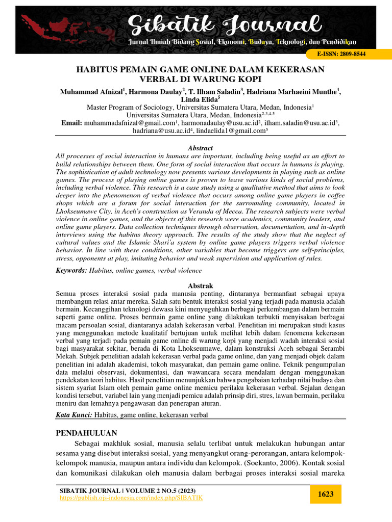 "Kekerasan Verbal Gamer di Warung Kopi" | PDF | Game & Aktivitas