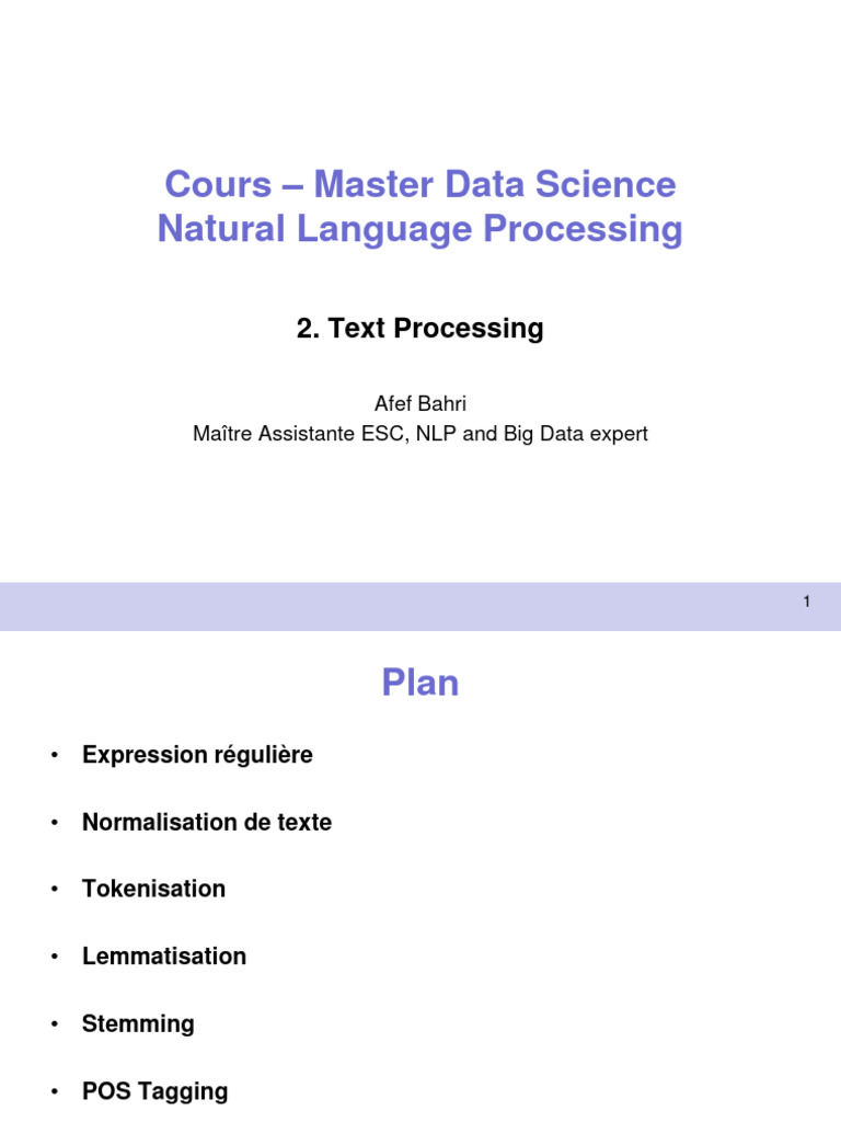 Text Processing | PDF