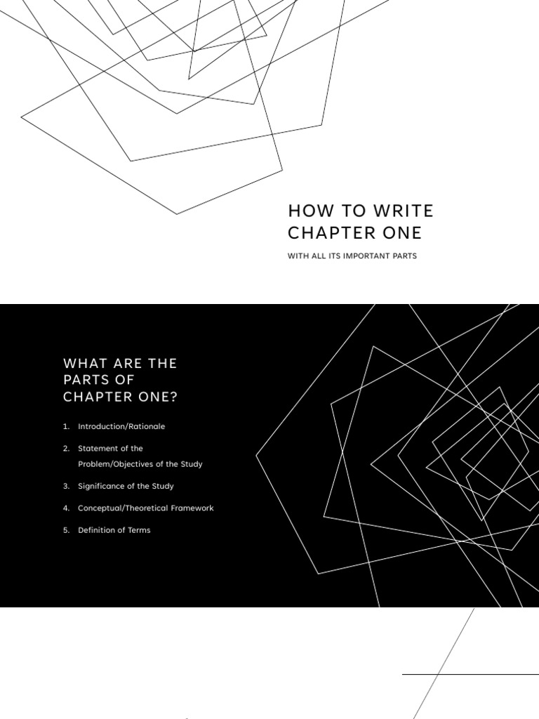 How To Write Chapter One | PDF