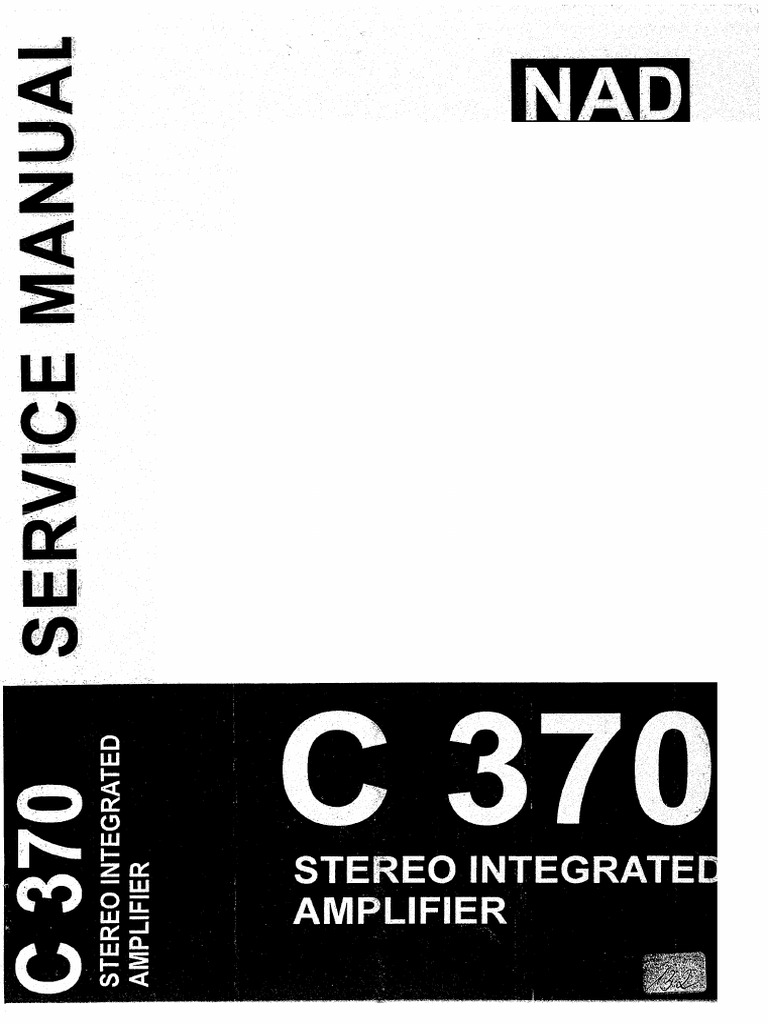 Nad C 370 Service Manual | PDF
