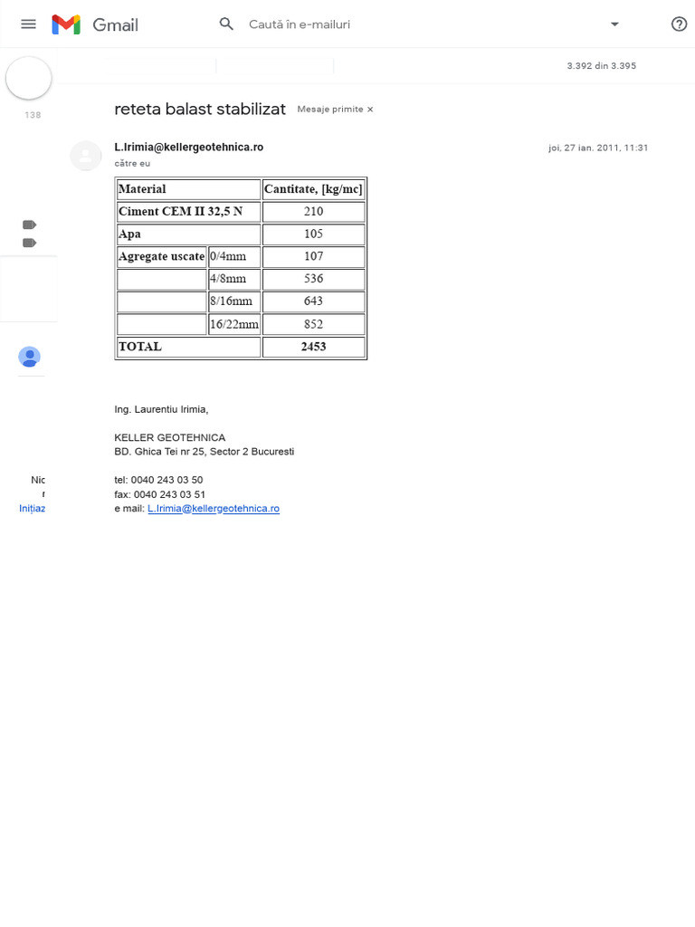 Reteta Balast Stabilizat | PDF
