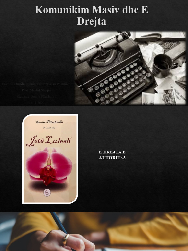 Komunikim Masiv Dhe E Drejta .E Drejta e Autorit | PDF