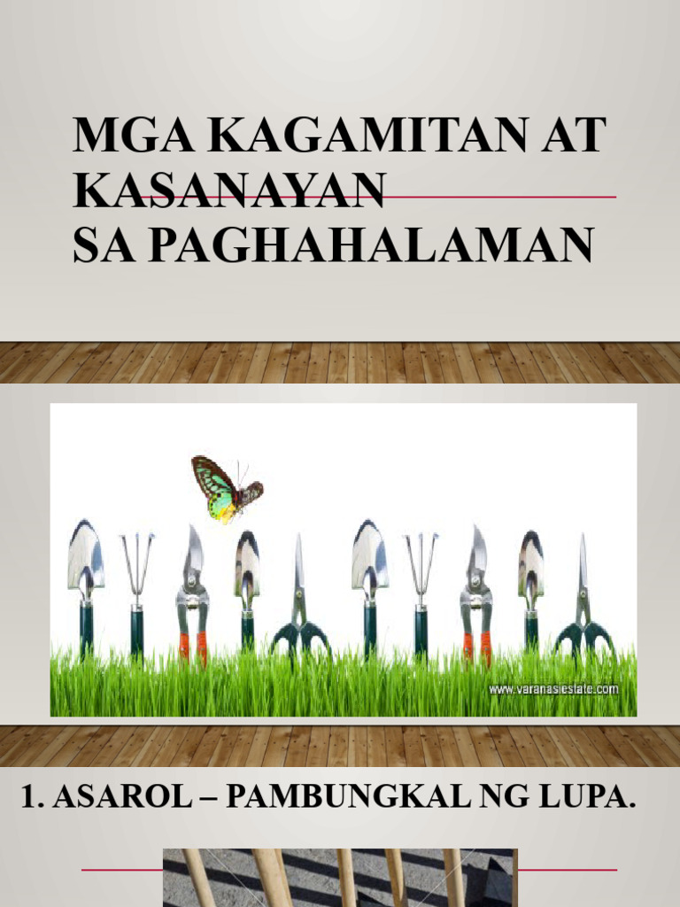Mga Kagamitan Sa Paghahalaman g5 | PDF