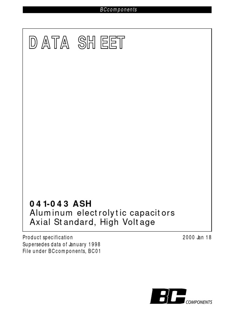 CAlu Axial BC41 | PDF