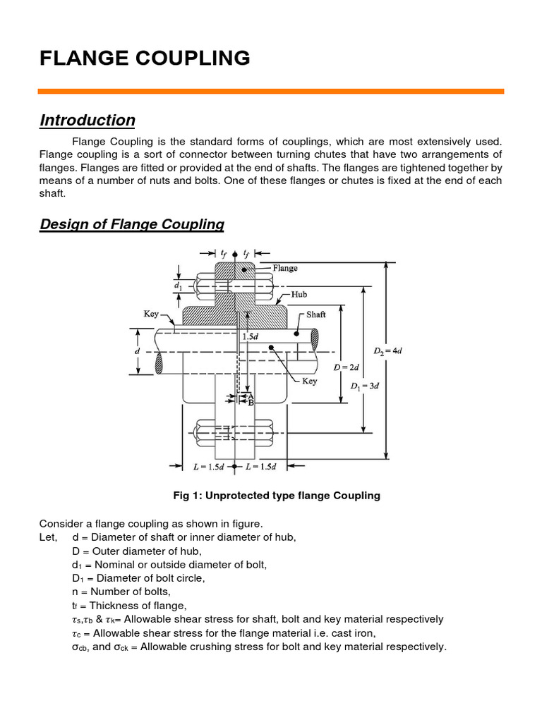 Flange Coupling-1 | PDF | Science & Mathematics | Technology & Engineering