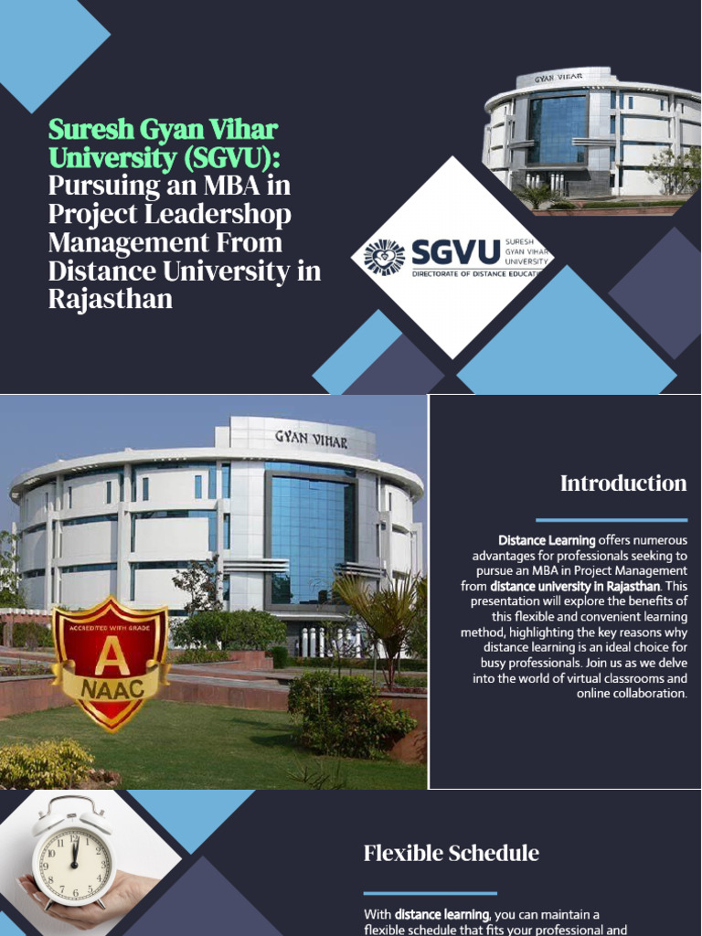 SGVU MBA Project Leadership Management Distance University in Rajasthan | PDF | Art