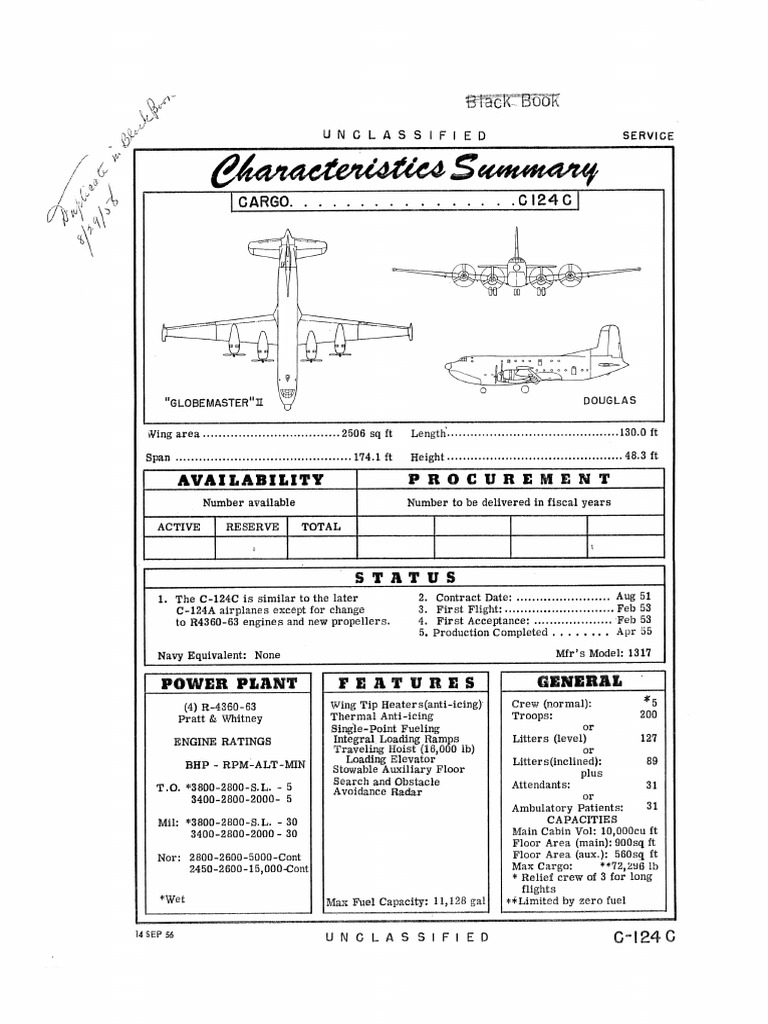 C-124C Globemaster II CS - 14 September 1956 (Yip) | PDF