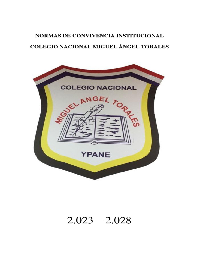 Normas de Convivencia Colegio Torales | PDF | Negocios