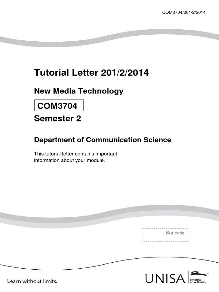 Tutorial Letter 201 - COM3704. | PDF
