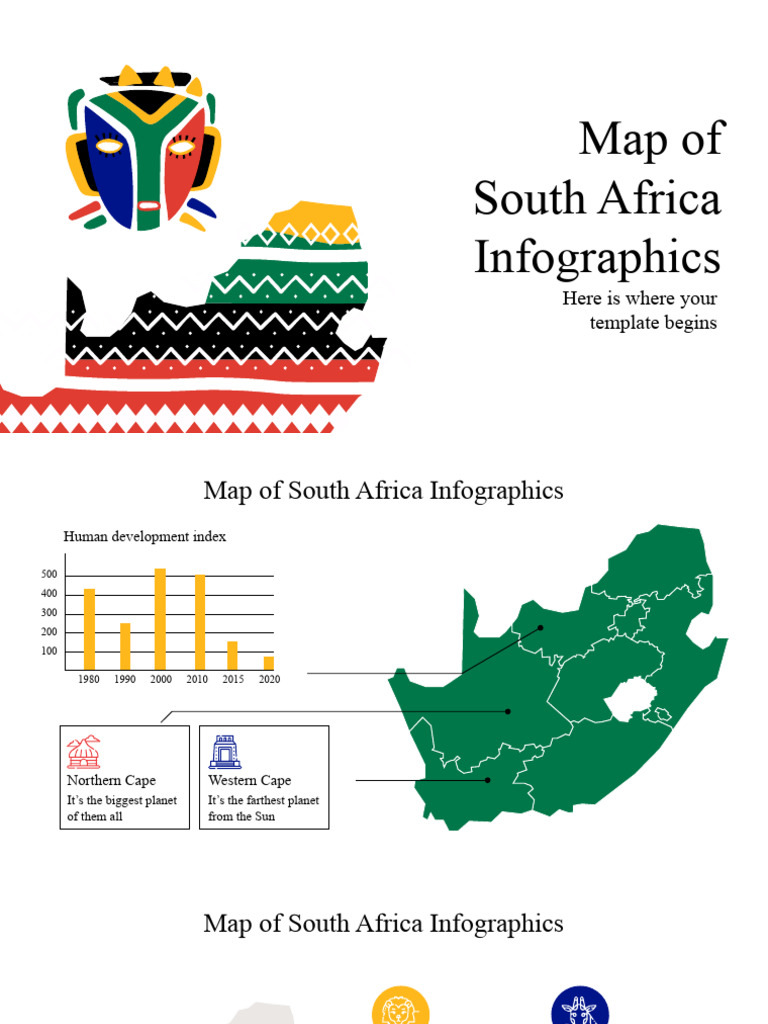 Map of South Africa Infographics by Slidesgo | PDF