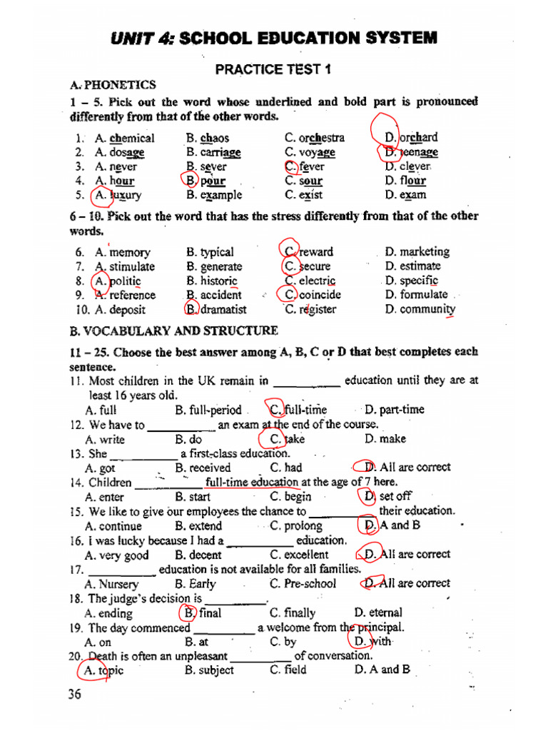 Unit 4. Test | PDF