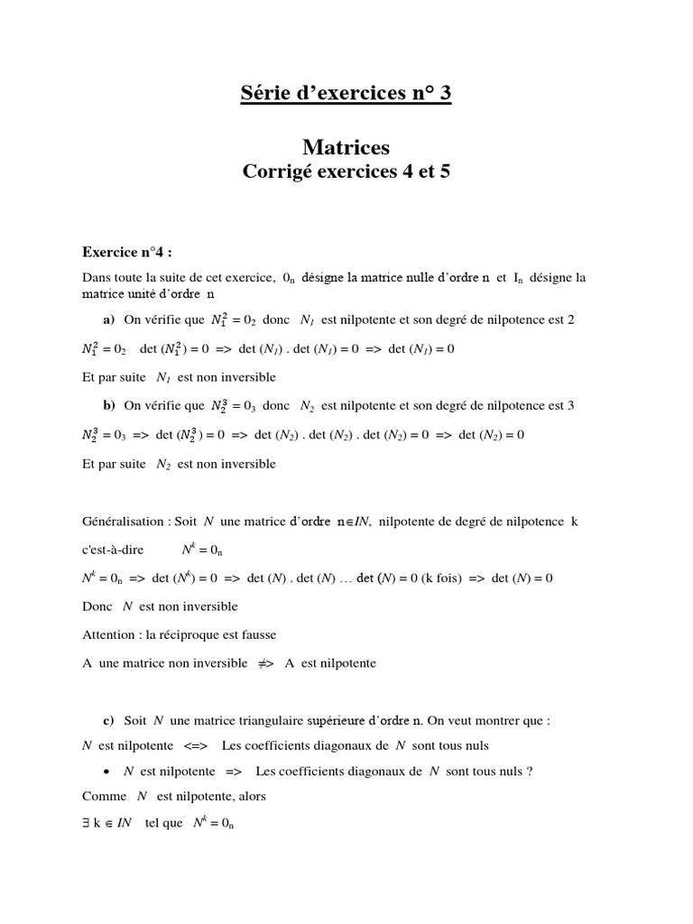 Série3 Ex4-5 Corrigé | PDF