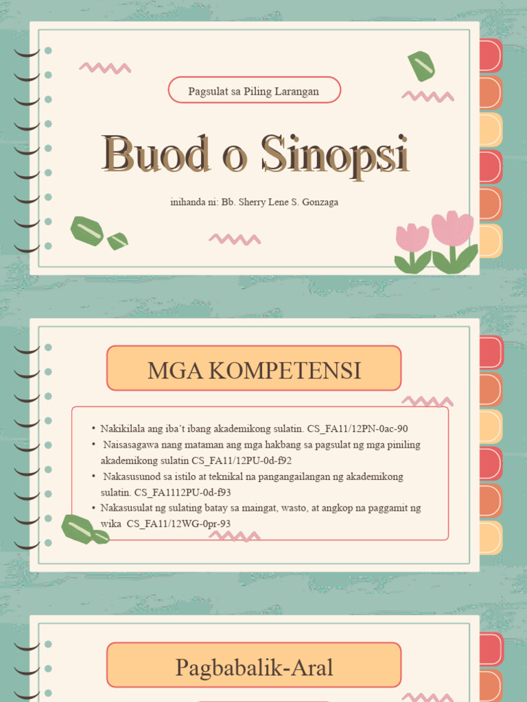 Larang A5 Buod Sinopsi | PDF