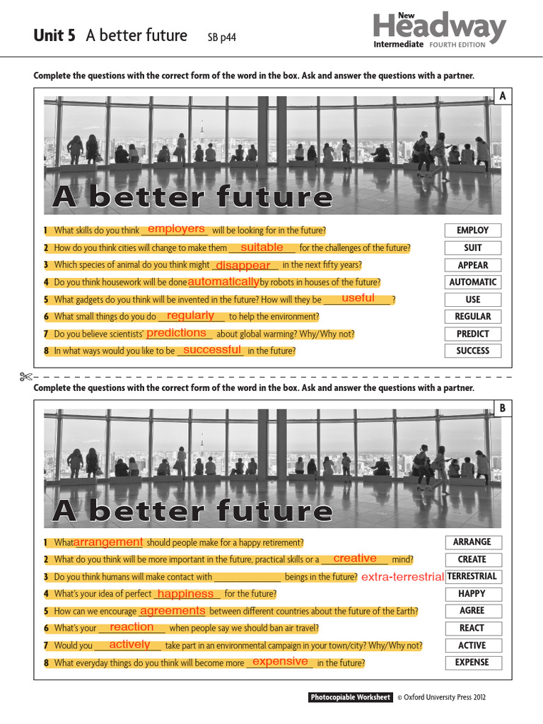 A Better Future Word Formation | PDF | Career & Growth | Business