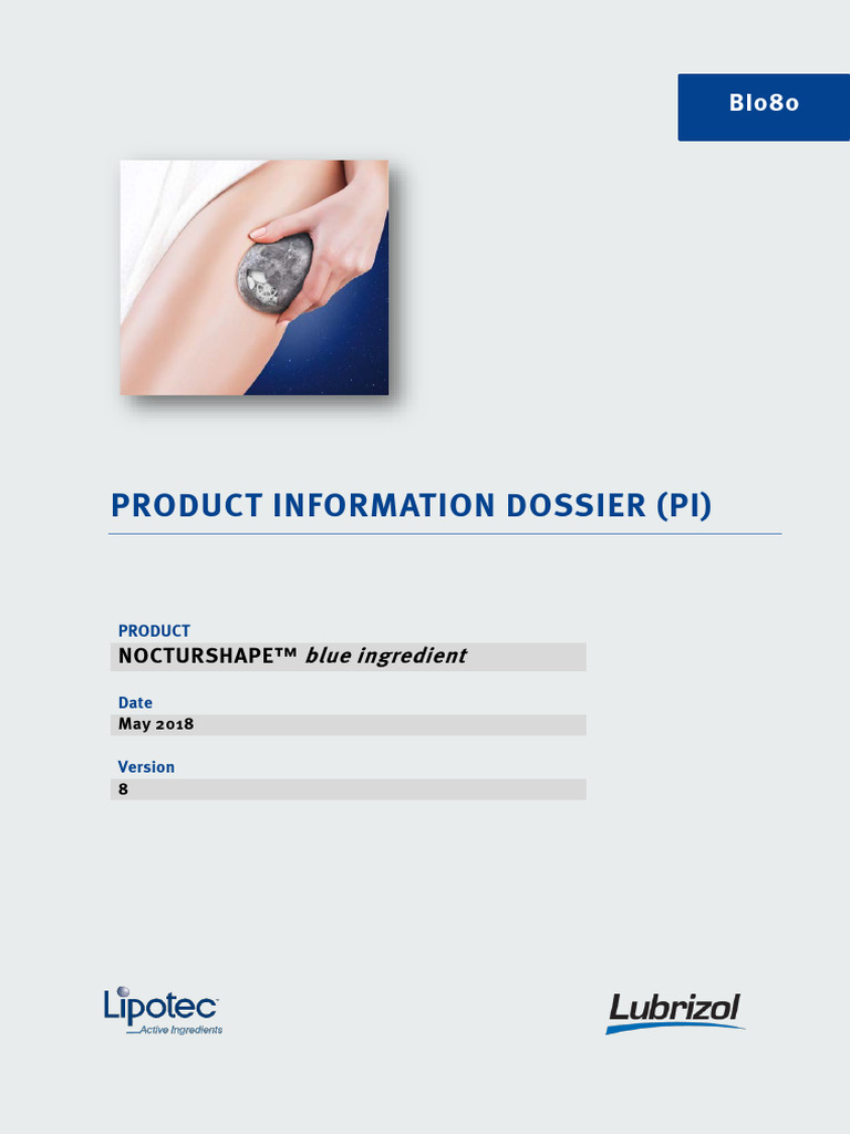 Pi Bi080 Nocturshape Blue Ingredient en 422898 | PDF