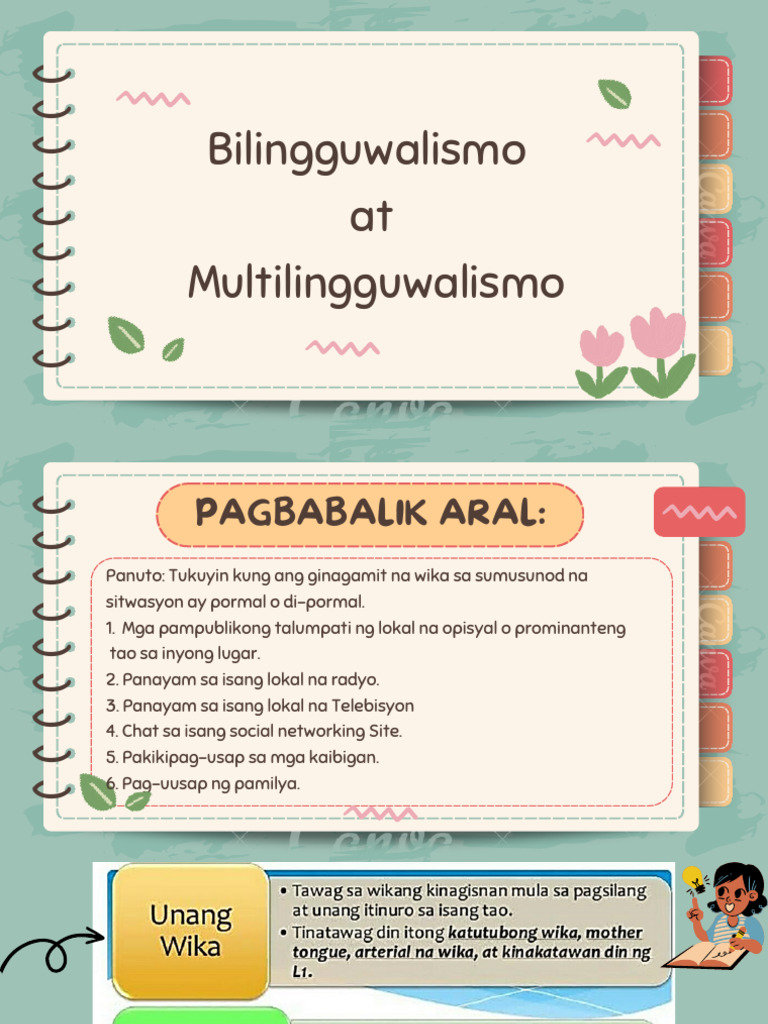 Bilingguwalismo, Multilingguwalismo | PDF