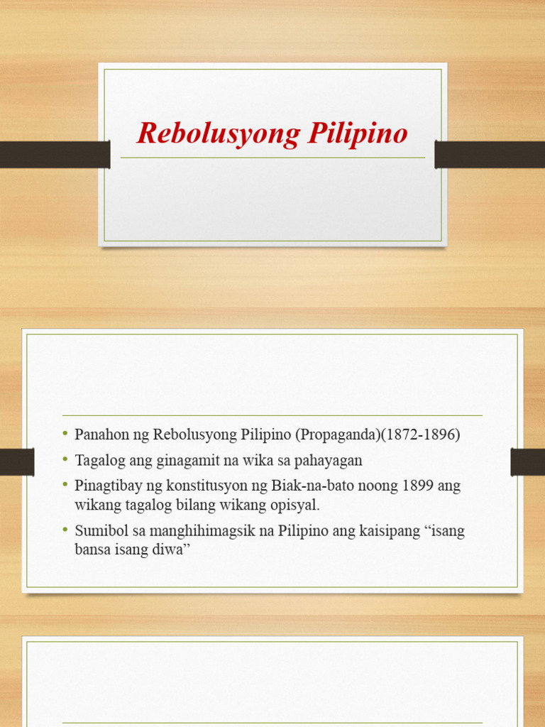 Rebolusyon-Pilipino Docxx | PDF